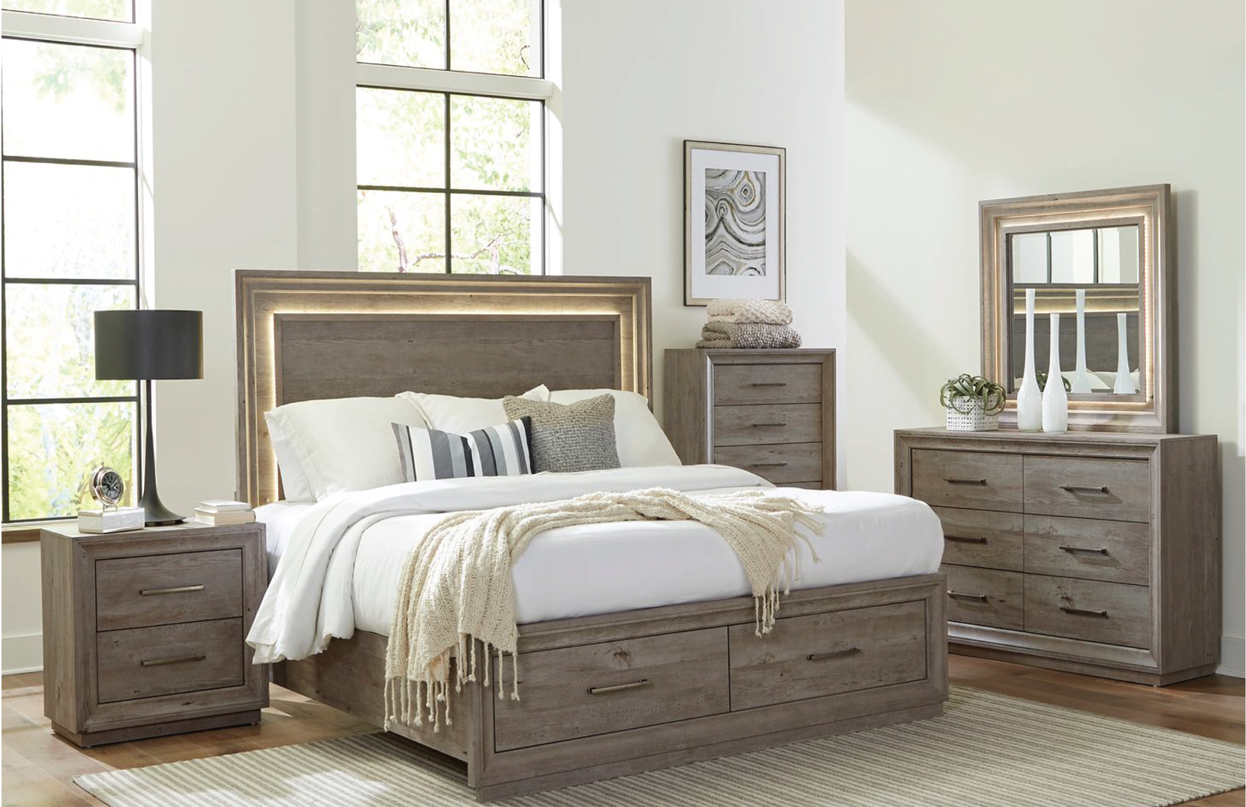 Queen Bedroom Set 5-pieces 2400-HT – 1800 Furnish